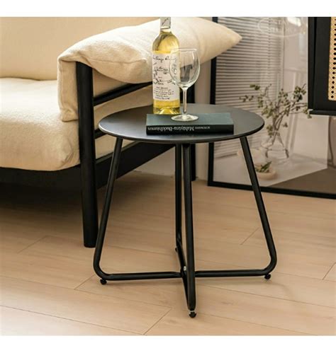거실소파옆테이블 원형협탁 블랙 침대 안방 미니 사이드 심플 티몬