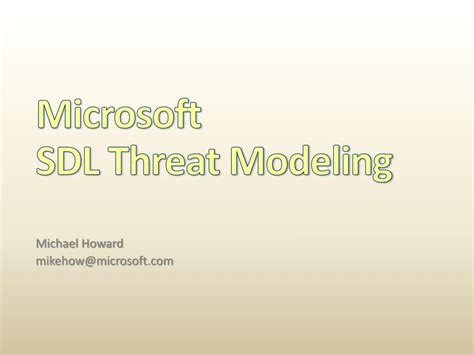 ppt microsoft sdl threat modeling powerpoint presentation free