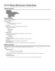 Cs Lec Pdf CS Winter Lecture Scribe Notes By James Wang And Anthony Lai For A