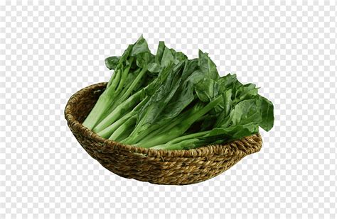 녹색 양배추 양배추의 바구니에 중국 브로콜리 양배추 브라 시카 Juncea Rutabaga 잎 야채 음식 레시피 Png Pngwing