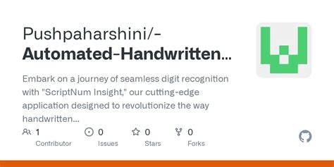 GitHub Pushpaharshini Automated Handwritten Digit Identification Embark On A Journey Of