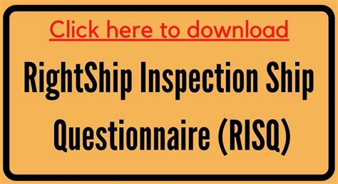 Rightship Inspection Ship Questionnaire Risq And Vetting Criteria Maritimecyprus