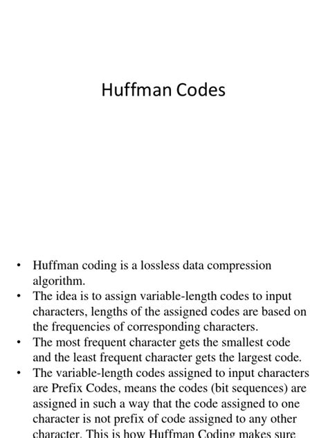 Huffman Code Pdf Code Discrete Mathematics