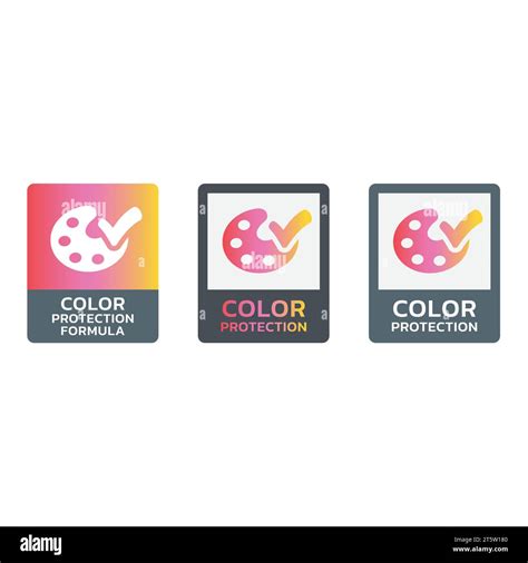 Color Protection Formula For Clothes And Fabric Label Set Color Protective Washing Powder Or