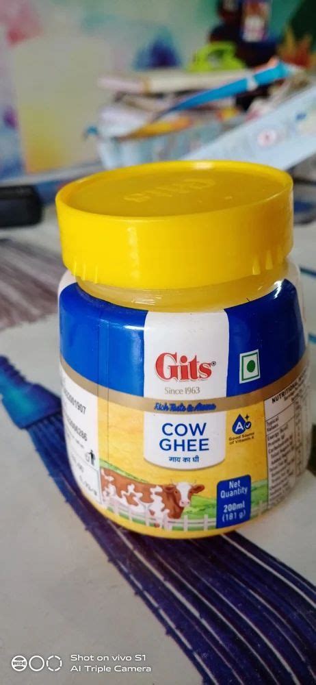 Gits Pure Cow Ghee 1 Ltr Jar And Contener At ₹ 640 Litre Cow Ghee In Nagpur Id 2852203827412