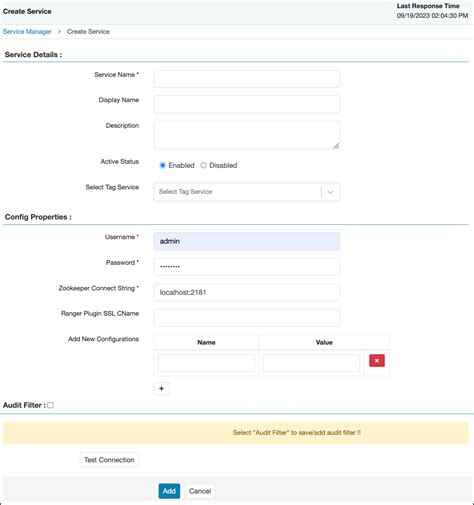 configure a resource based service kafka