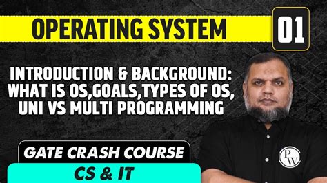 Operating System 01 Introduction And Background Cs And It Gate Crash