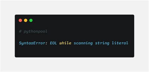 4 Быстрые Решения Для Eol При Сканировании String Literal Error