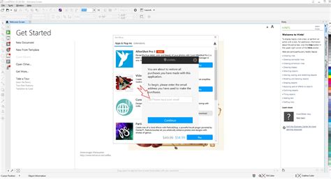 KB Corel CorelDRAW X Restoring Previously Purchased Content