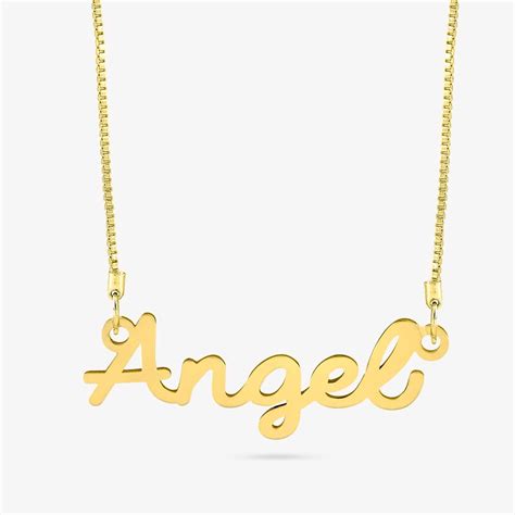 Graceful Cursive Name Necklace Name Strings