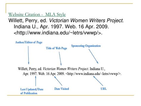 PPT Research Project Citation MLA Style PowerPoint Presentation Free Download ID 2424246