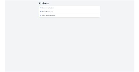 React Clickable Project Name Component With Tailwind