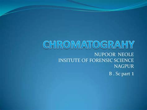 Chromatography Pptx