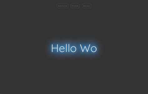 Jquery Css3霓虹灯文字效果