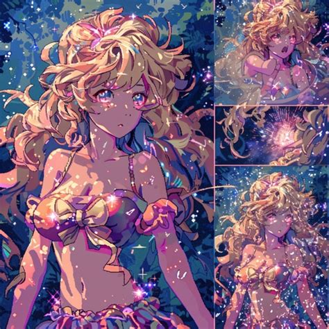 Pixel Art Magical Girl Transformation Sequence Pixel Art Pxlart