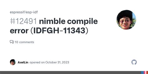 Nimble Compile Error Idfgh 11343 · Issue 12491 · Espressifesp Idf · Github