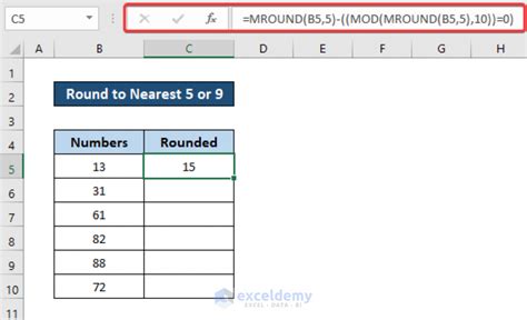 Round To Nearest Or In Excel Easy Methods ExcelDemy