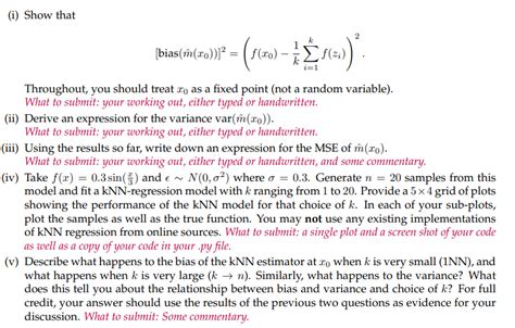 solved knn regression note using an existing online