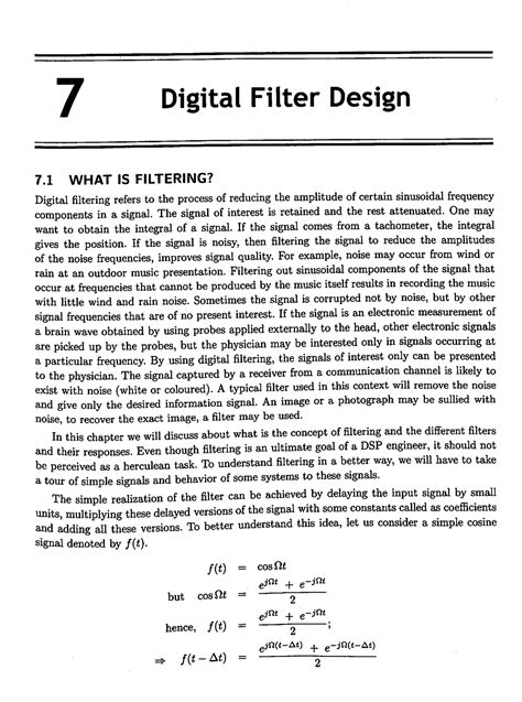 Digital Filter Design Digital Signal And Image Processing Studocu