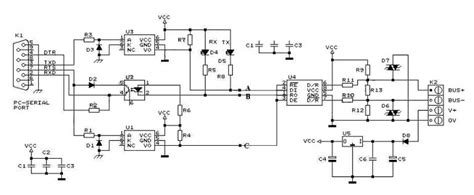 Rs232 To Rs485 Converter Circuit Schematic Under Repository Circuits 26527 Next Gr