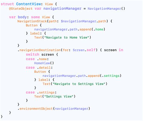 Navigationstack Of Swiftui Swiftui Navigationstack How To By