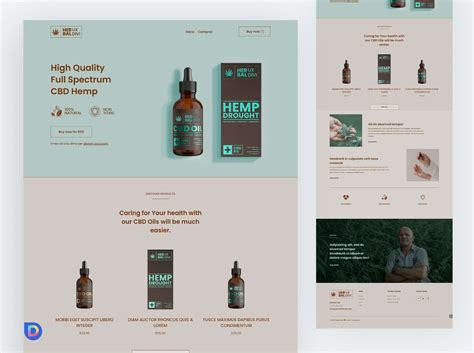 herbal products divi landing page uxdivitemplates