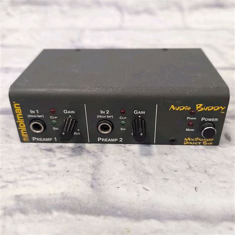 Midiman Audiobuddy Mic Preamp Direct Box Reverb