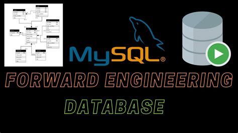 Forward Engineering Of Database In Mysql Workbench Youtube