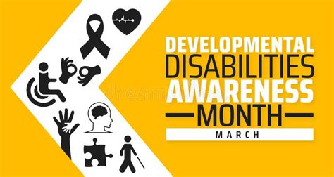 Developmental Disabilities Awareness Month Background Banner Or Poster
