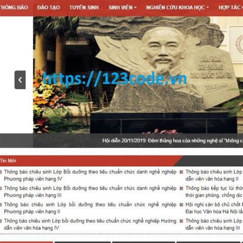 Code Website trường học html css tải miễn phí tại code vn