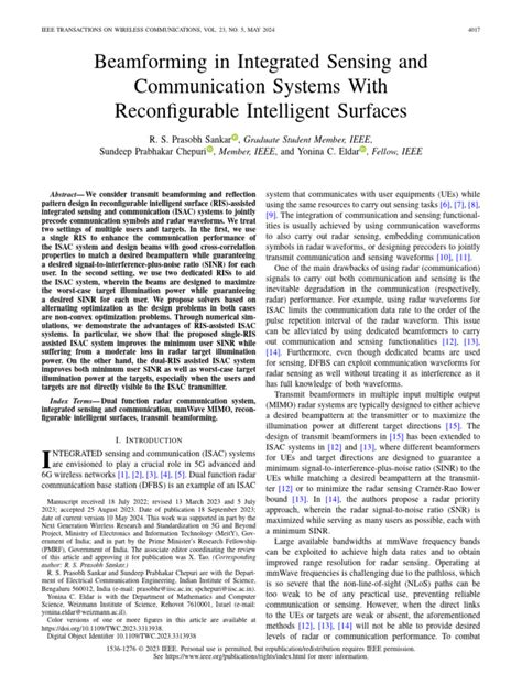 Beamforming In Integrated Sensing And Communication Systems With
