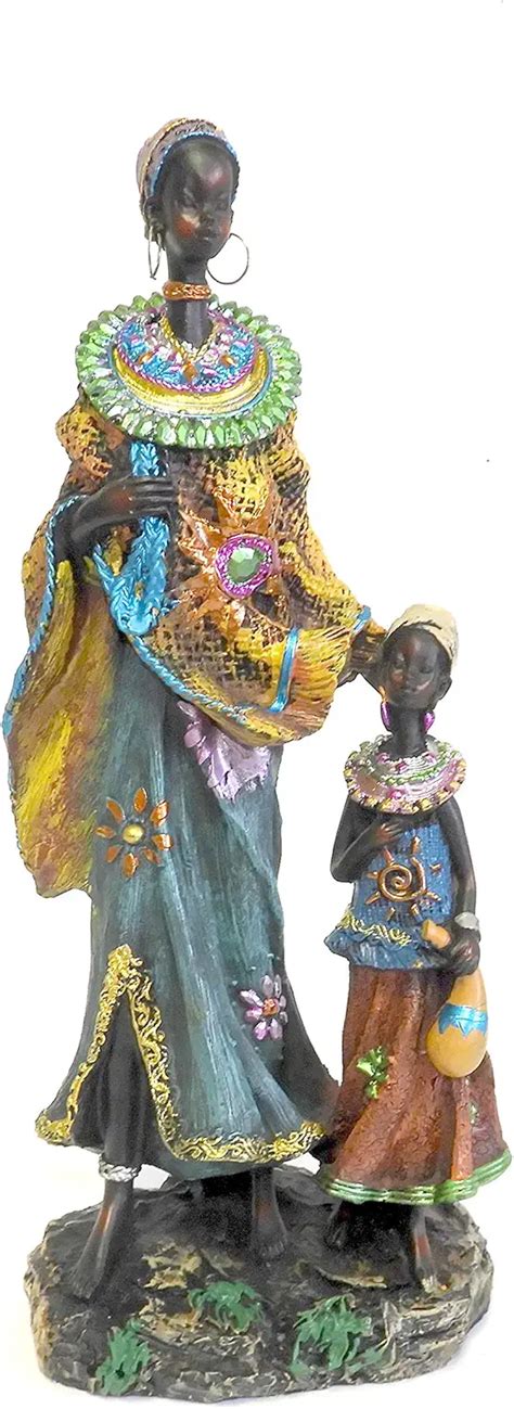 مجموعه های داخلی Diny مجسمه های سنتی و مجلل خانواده مادر و دختر