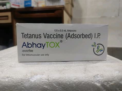 Liquid Injection Abhay Tox Tetanus Vaccine 120 Packaging Size Box At