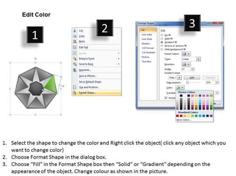 Shape With 7 Stages For Variable Representation Ppt Creating Business Powerpoint Slides