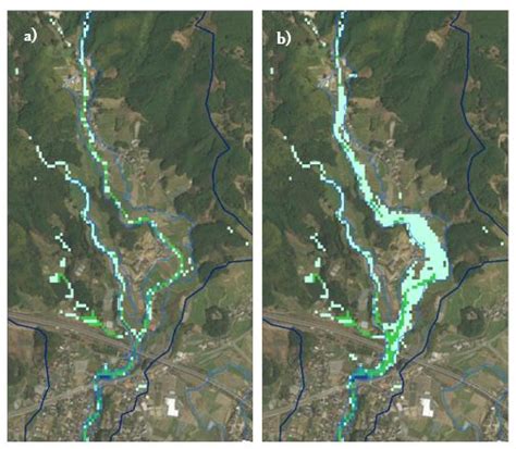 flood simulation by the rainfall runoff inundation model hexagon