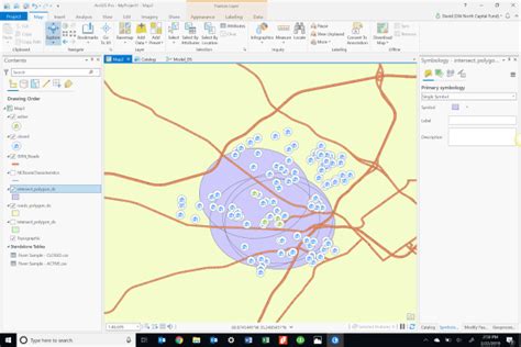 Buffer Until Intersection Using Arcgis Modelbuilder Geographic