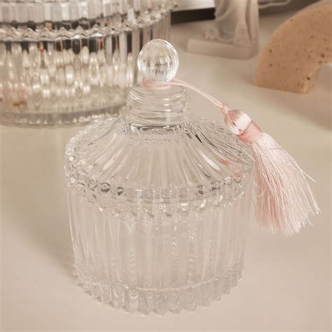 앤틱 캐니스터 미니사이즈 유리 보관함 캔들홀더 감도 깊은 취향 셀렉트샵 29cm