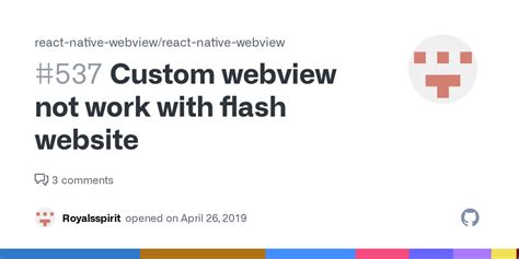 Custom Webview Not Work With Flash Website Issue React Native Webview React Native