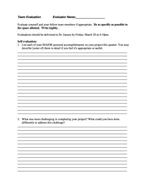 Fillable Online Users Csc Calpoly ProjectSelfEval Doc Users Csc Calpoly Fax Email Print