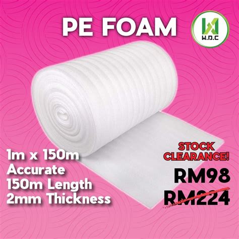 Pe Foam Roll 1m X 150m X 2mm T Shopee Malaysia