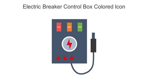 Electric Breaker Control Box Colored Icon In Powerpoint Pptx Png And Editable Eps Format Ppt