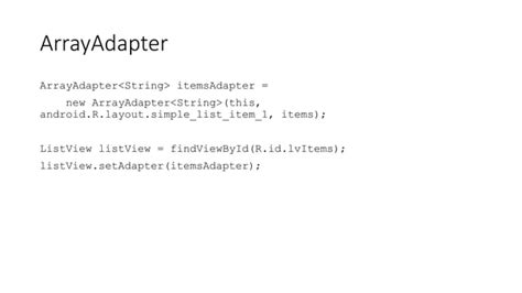 listview recyclerview pptx