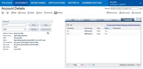 Ssh Commands Access Control
