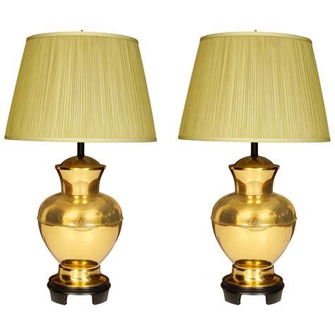 Pair Of Brass Touch Lamps For Sale At 1stdibs