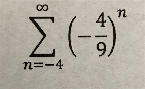 Solved Find The Value For The Sum Of The Series Or State