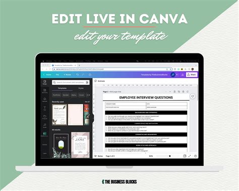 Job Interview Questions Template Interview Prep Interview Guide