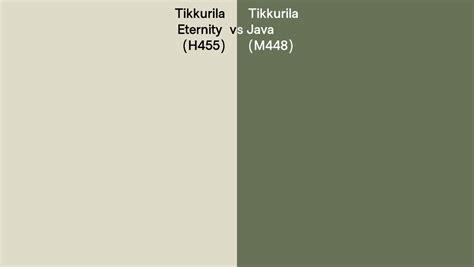 Tikkurila H455 Eternity Vs M448 Java Side By Side Comparison