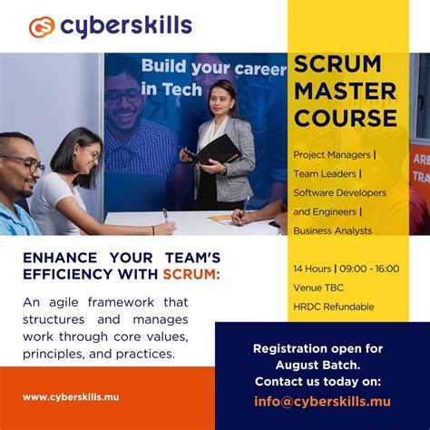 Cyberskills It Training Institution On Linkedin Scrum Master Professional Course