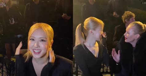 블랙핑크 로제 케이트 모스와 특급 만남 모델 앞에서도 남다른 비주얼