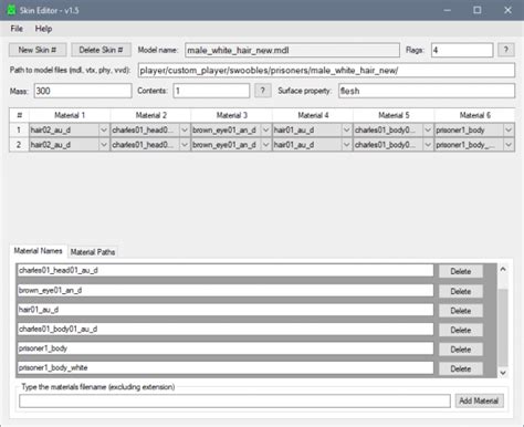 Source Model Skin Editor Valve Developer Community